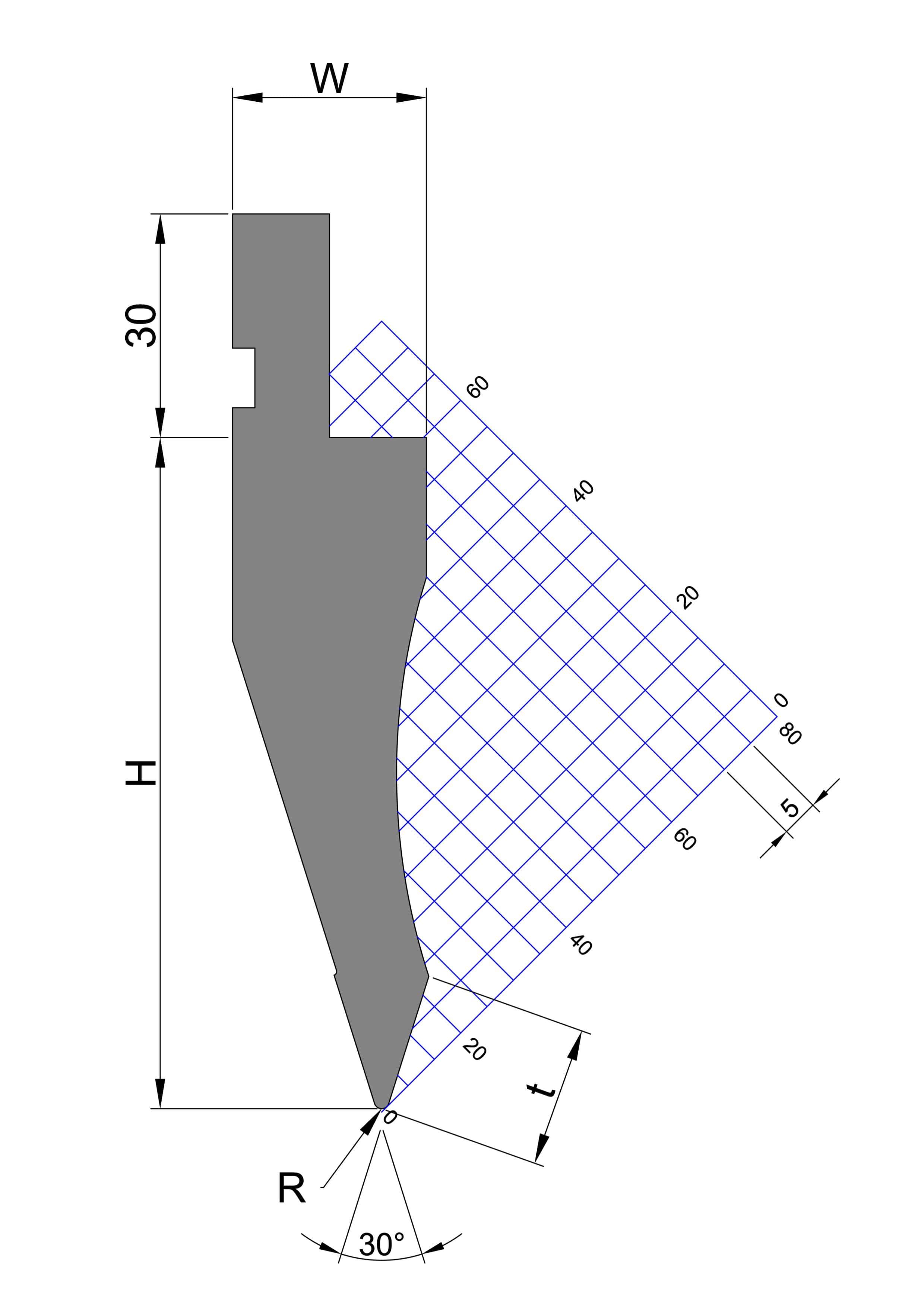 Amada Style Bending Punch - Madhuram Micron Tools