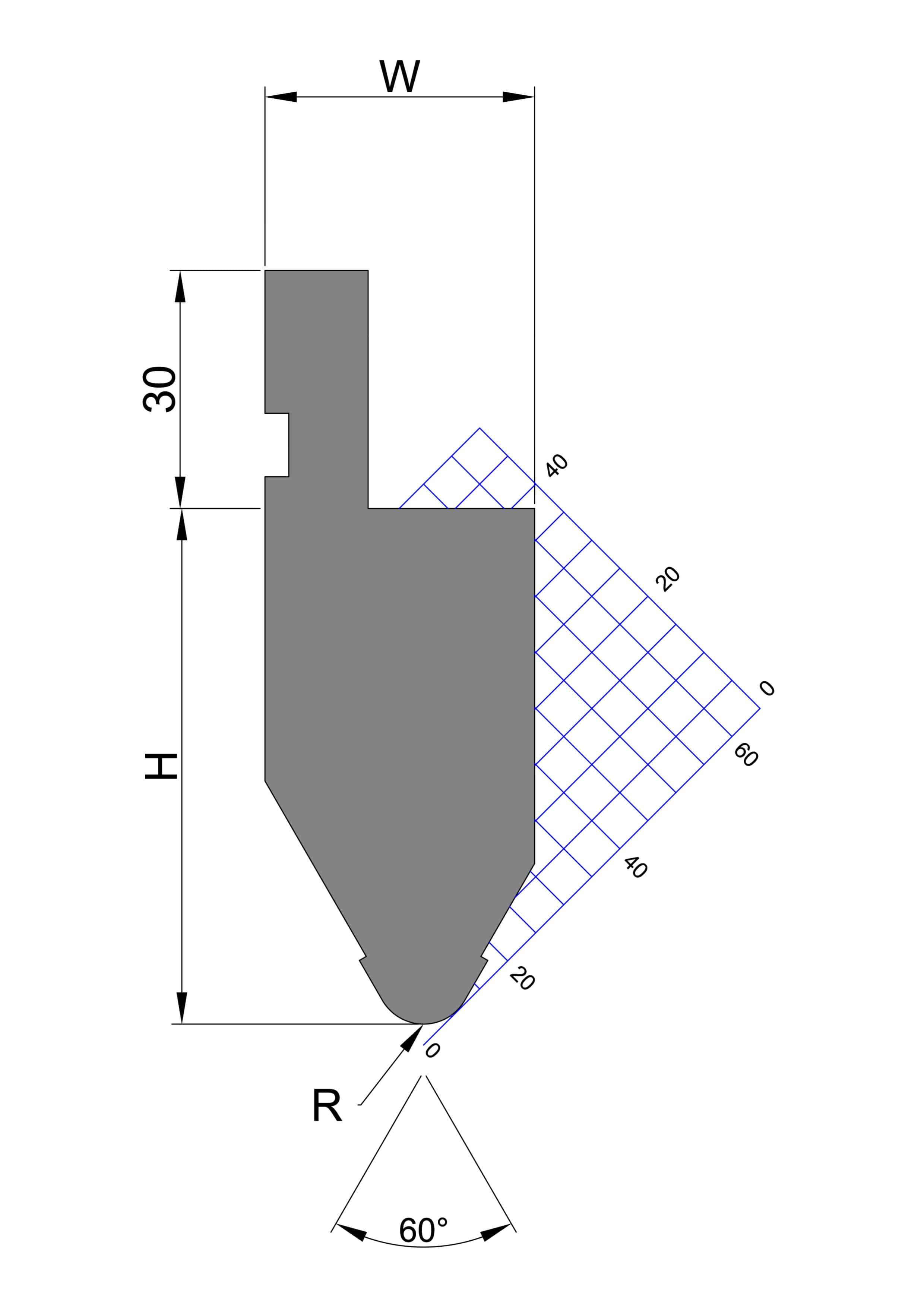 Amada Style Bending Punch - Madhuram Micron Tools