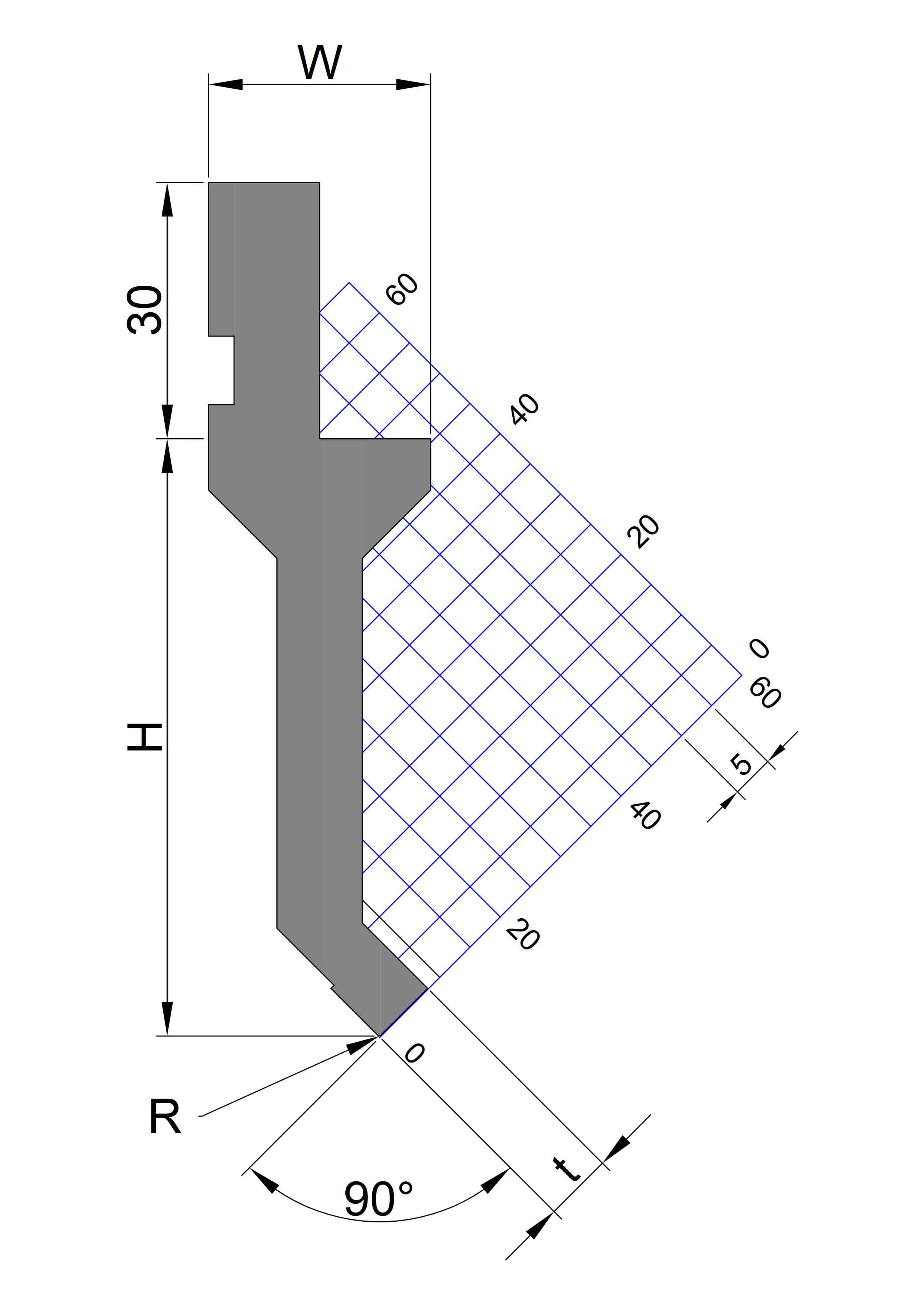 Amada Style Bending Punch - Madhuram Micron Tools