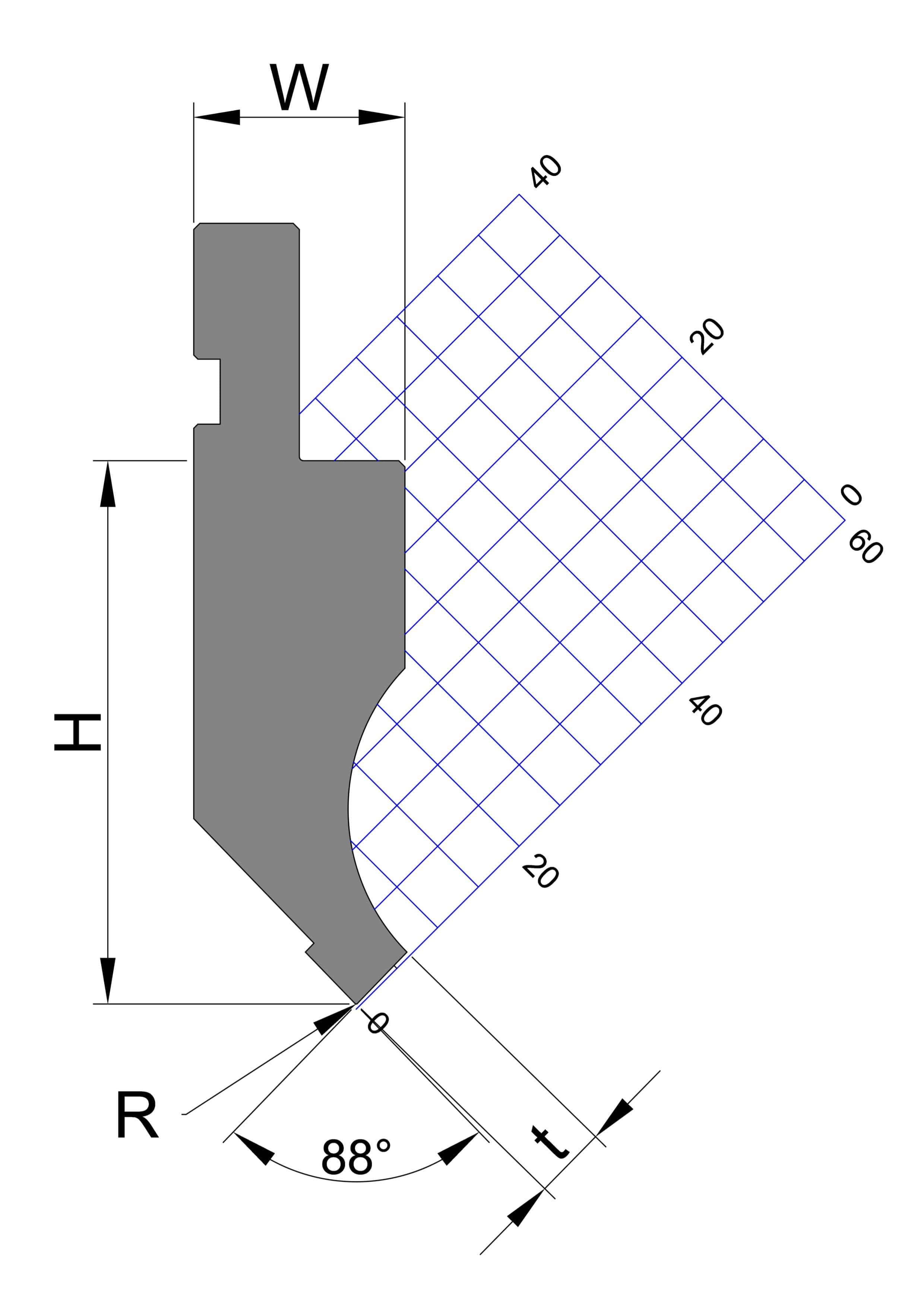 Amada Style Bending Punch - Madhuram Micron Tools