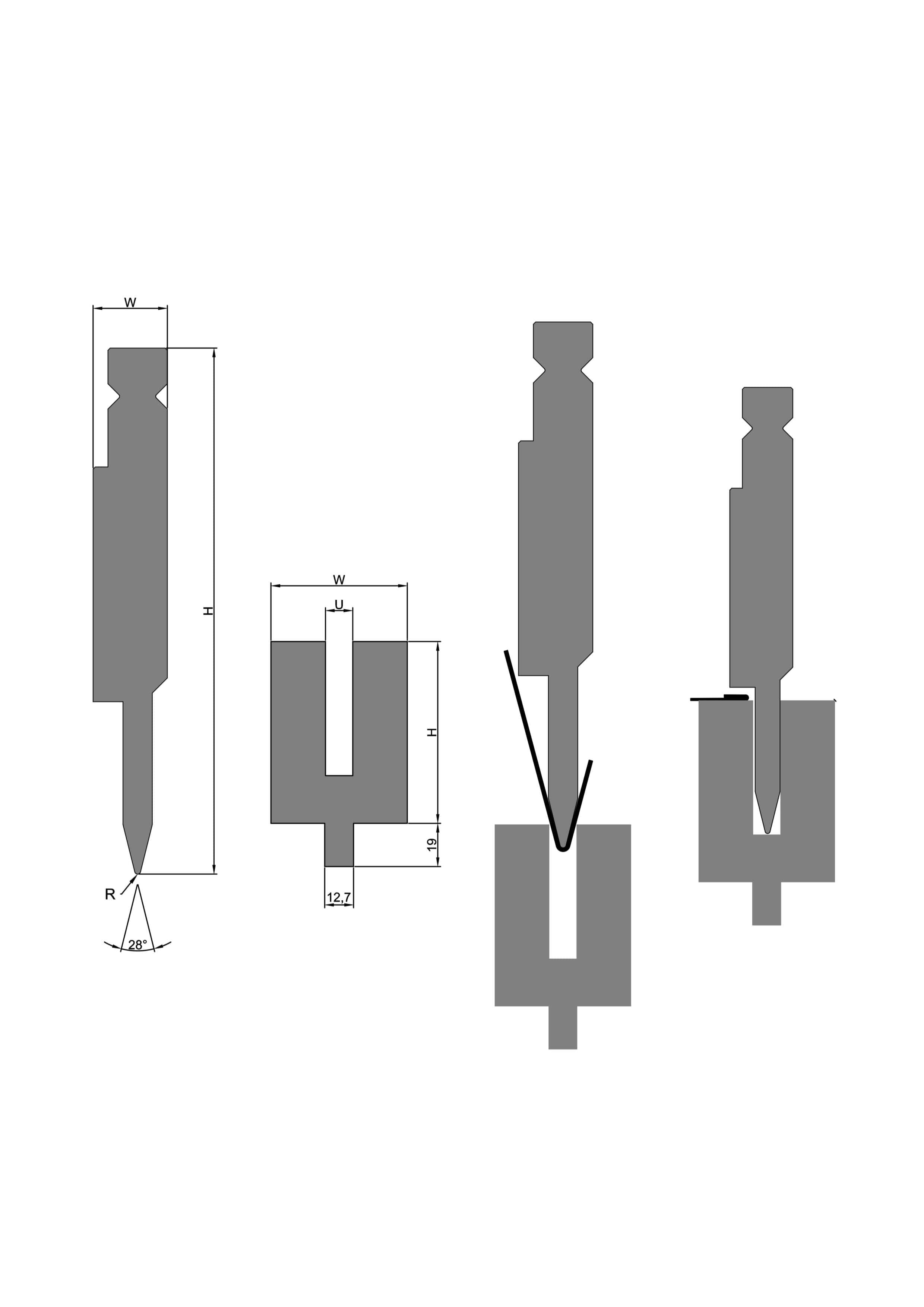 LVD Style Bending Punch and Die Set - Madhuram Micron Tools